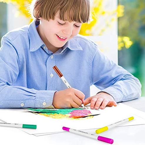 Hethrone Dual Tip Pens Color 100 Colors Art Pens & Markers – HETHRONE