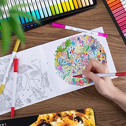 Hethrone Dual Tip Pens Color 100 Colors Art Pens & Markers – HETHRONE